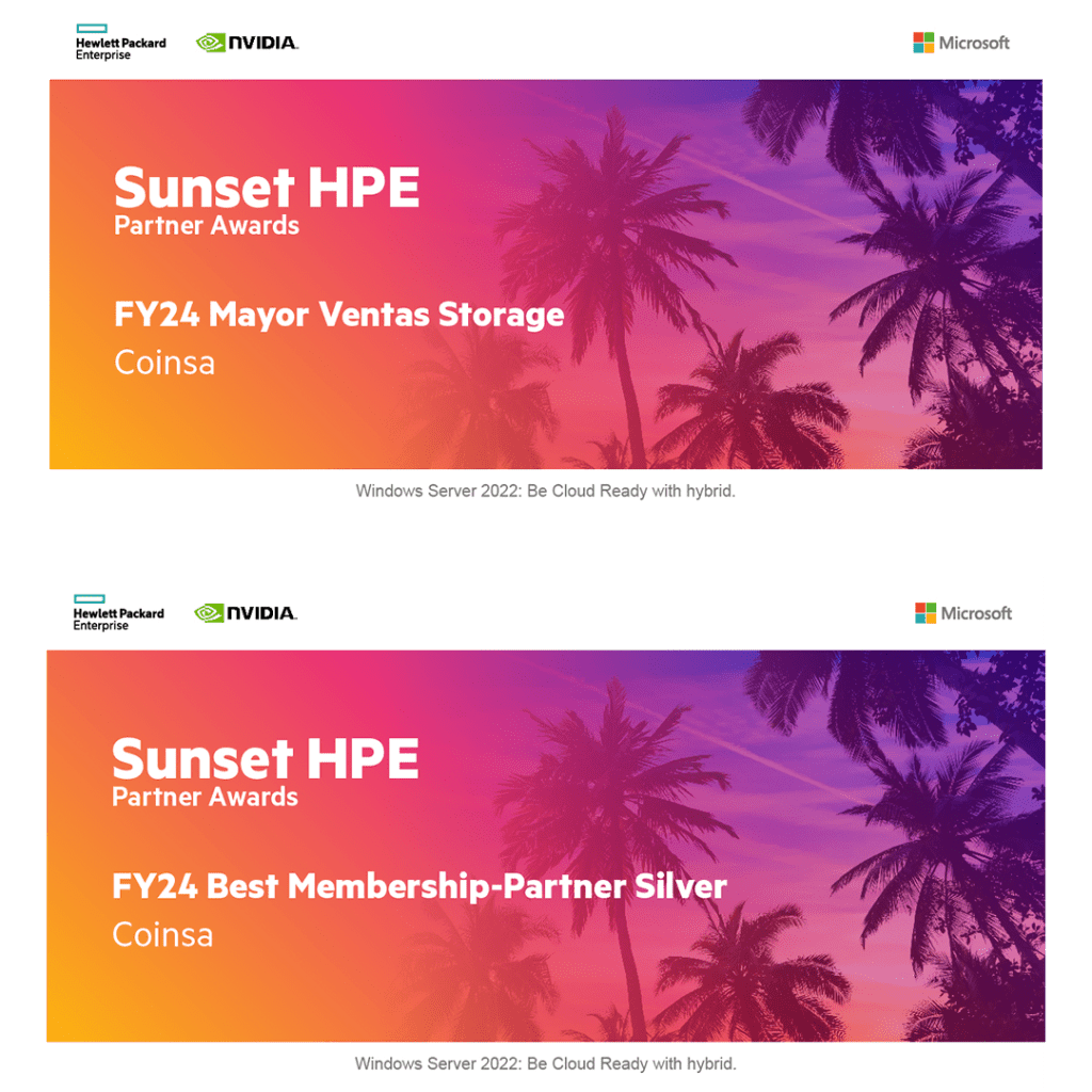 -Noticia COINSA es reconocido en los HPE Partner Awards 2024 - Coinsa